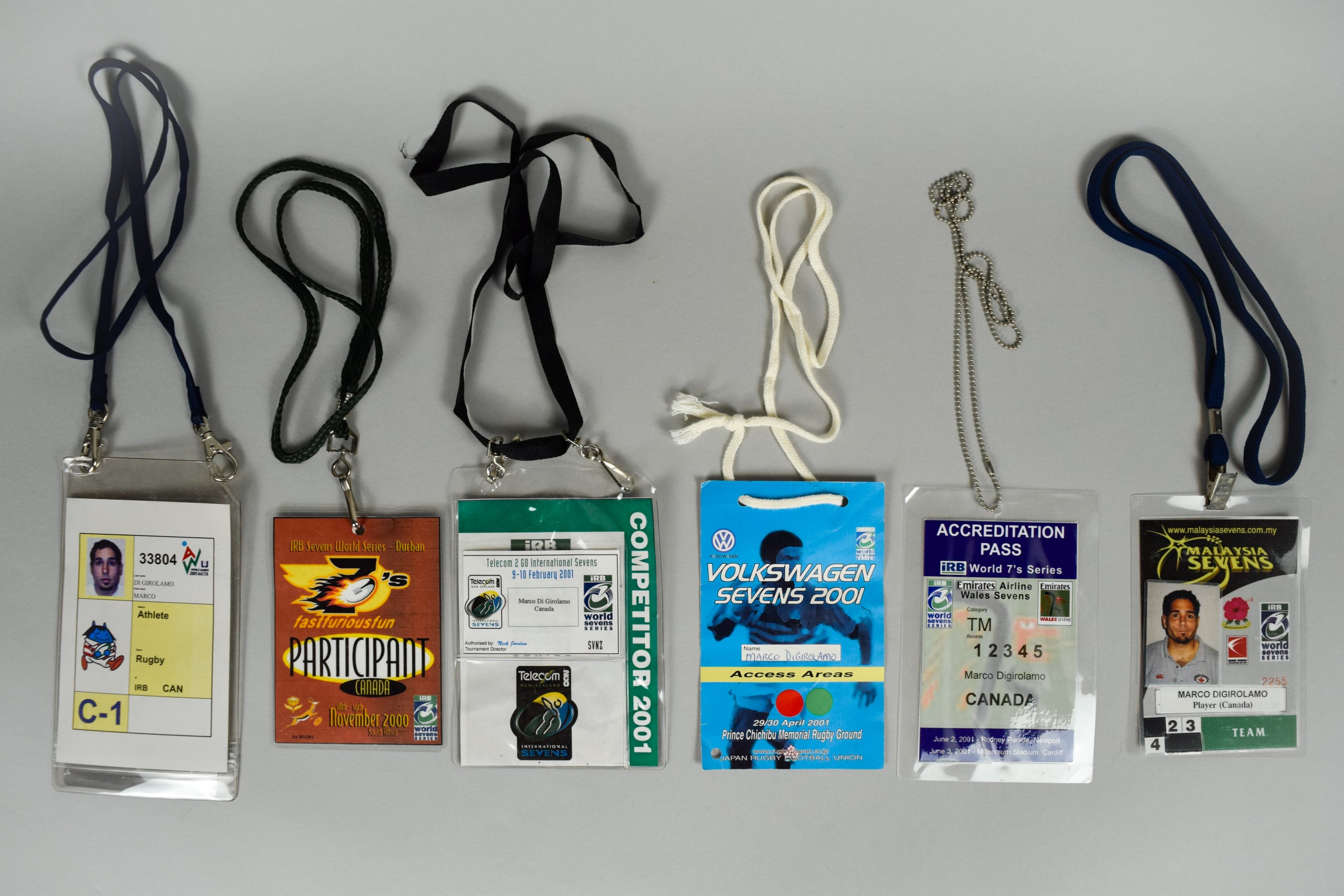 Rugby accreditation passes - Aurora Sports Hall of Fame